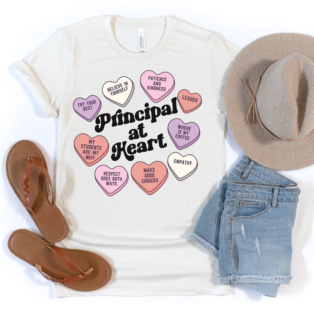 Principal at Heart Conversation Hearts / Retro Valentines Day ...