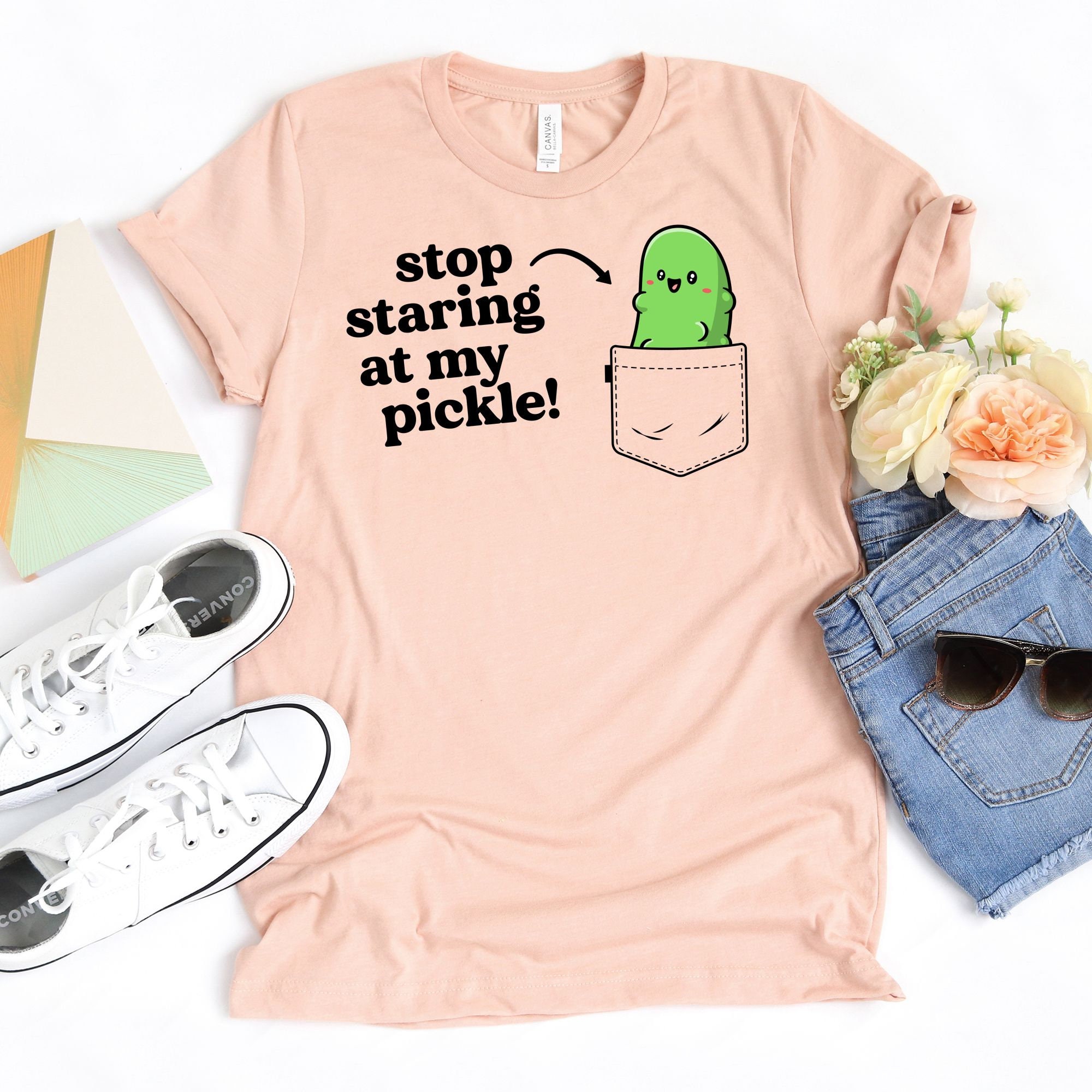 Stop Staring At My Pickle T-Shirt / Pickle Shirt / At My | Etsy