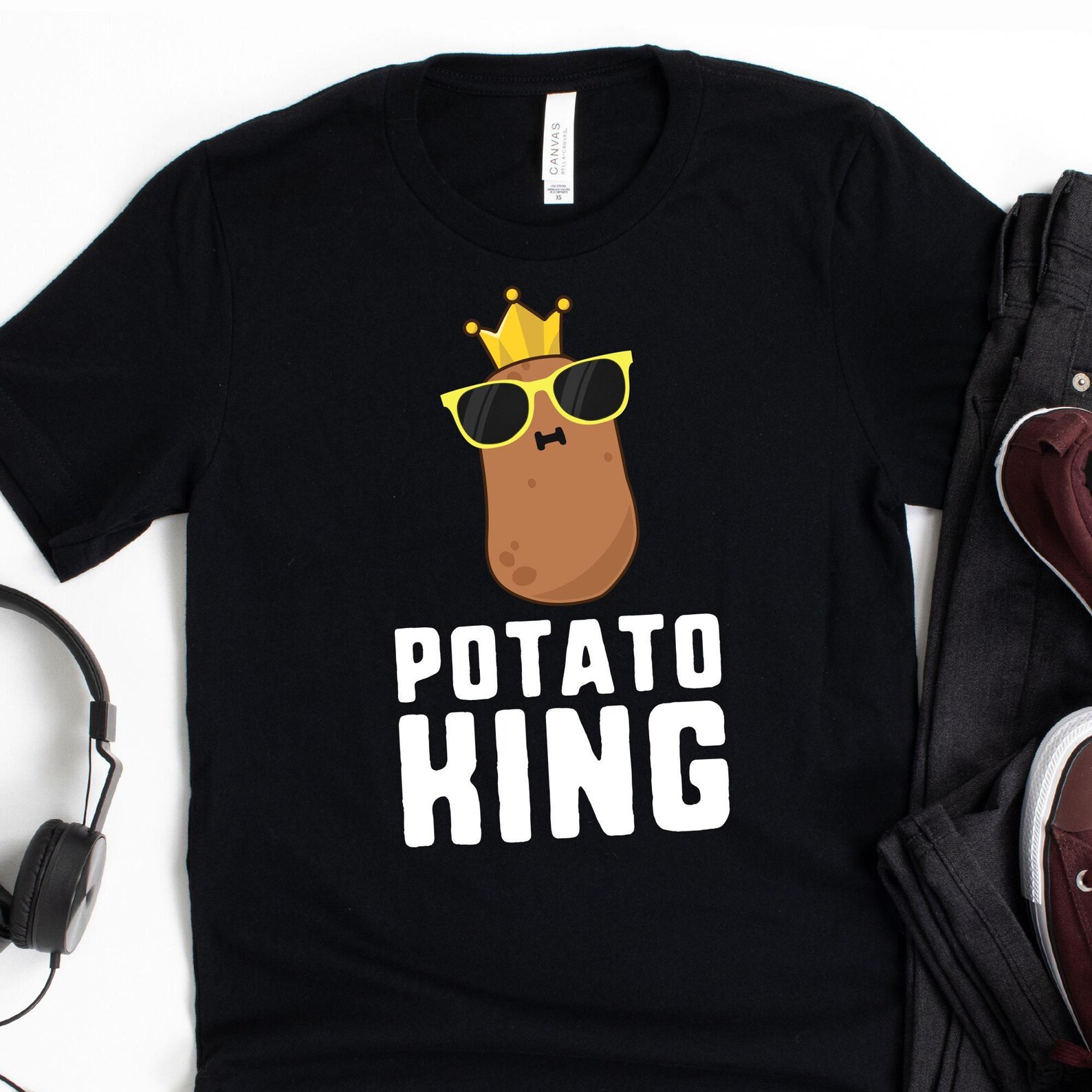 Potato King T-shirt / Funny Potato Shirt / Potato King / Thanksgiving ...