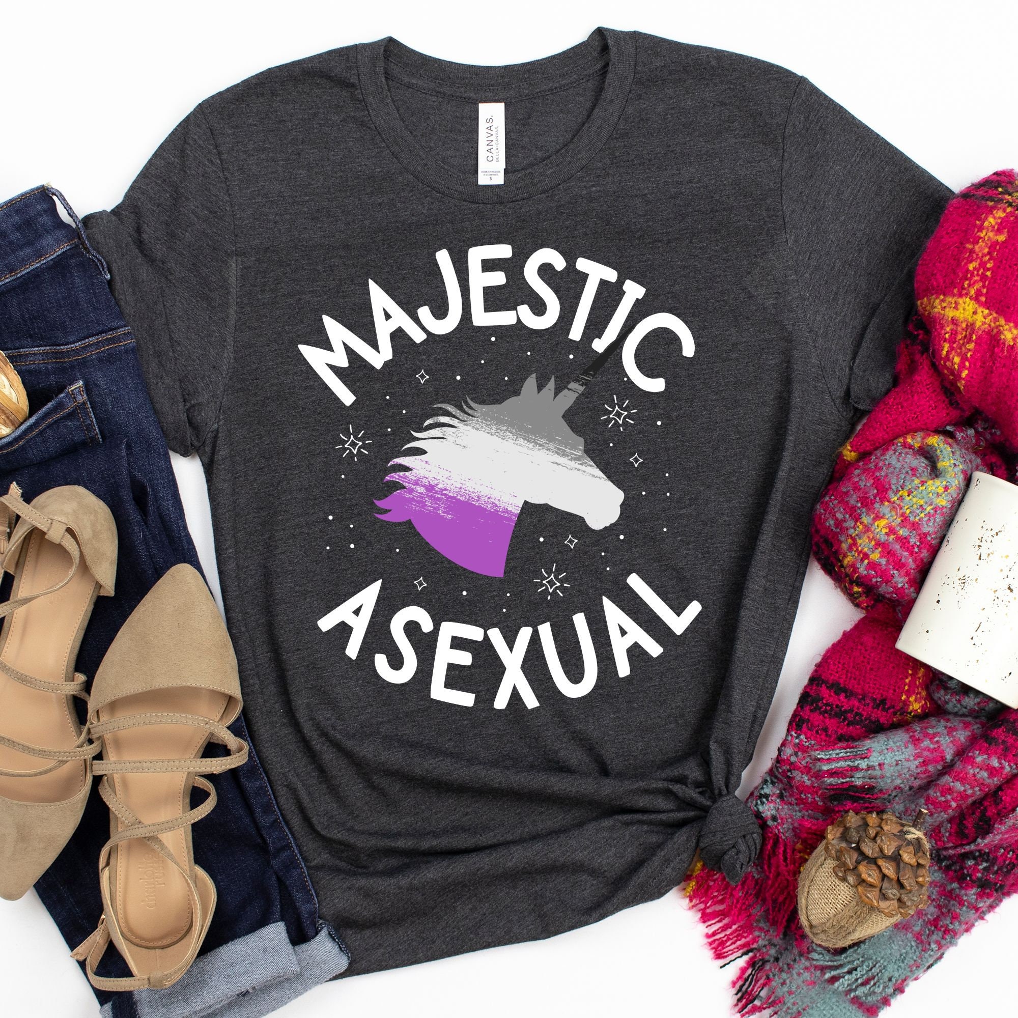 Majestic Asexual T-Shirt / Asexual Pride / Ace Shirt / Ace | Etsy