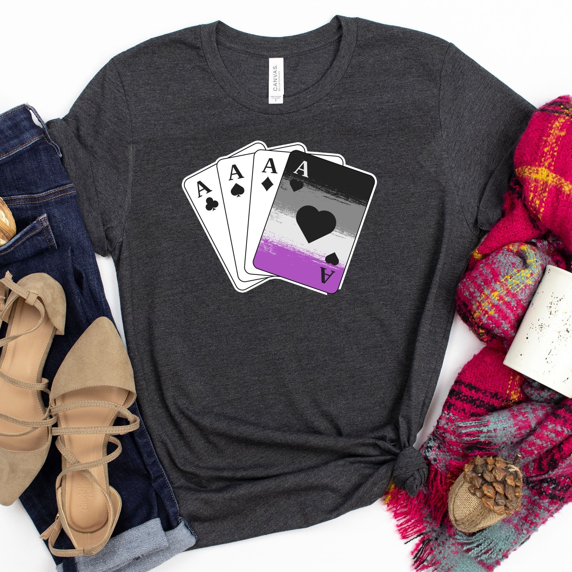 Asexual Aces T-shirt / Ace Pride Shirt / Asexual Pride / Ace - Etsy