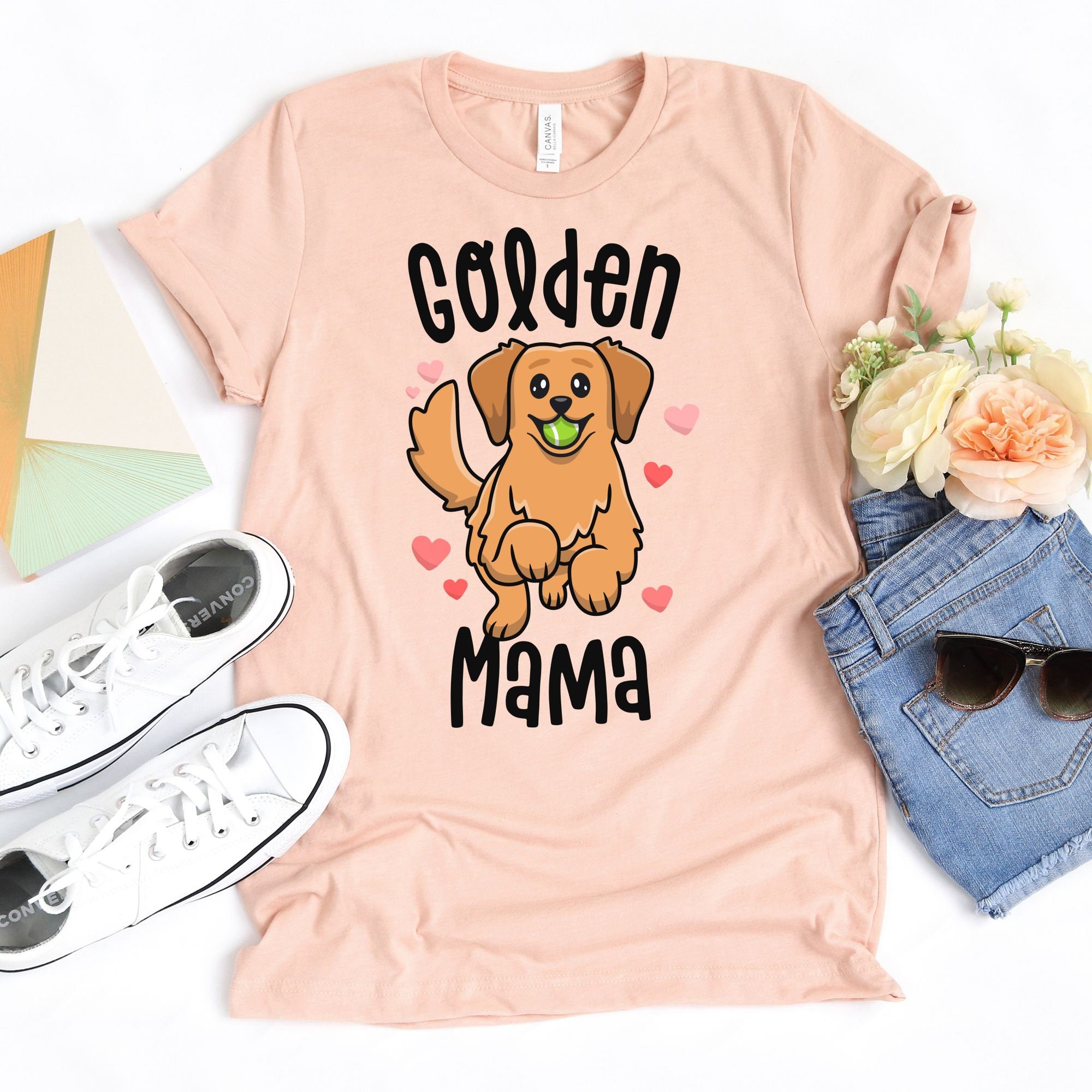 Golden Mama T-shirt / Golden Retriever Shirt / Golden Mama / | Etsy