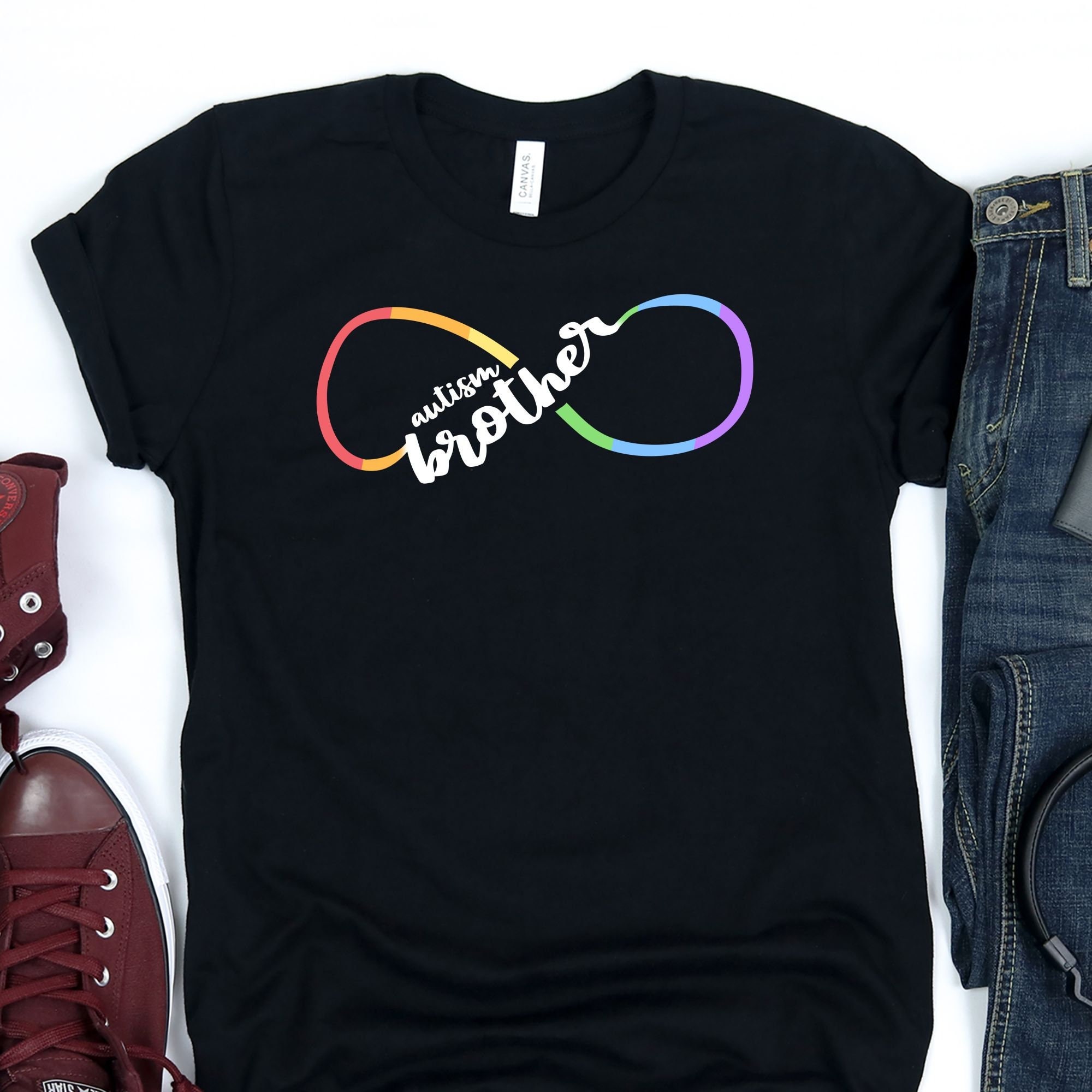 Autism Brother Infinity Symbol T-shirt / Autism Infinity / - Etsy Australia