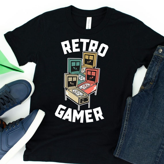 Retro Gamer T-shirt / Vintage Pinball / Retro Game Shirt / | Etsy