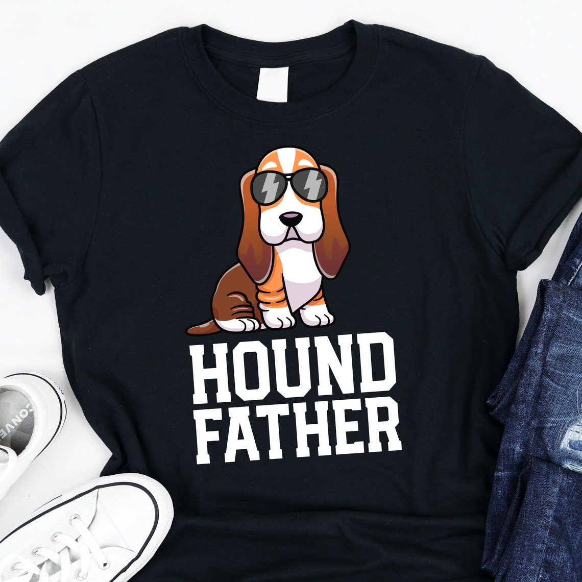 Hound Father T-Shirt / Basset Hound Shirt / Hound Father / Dog | Etsy