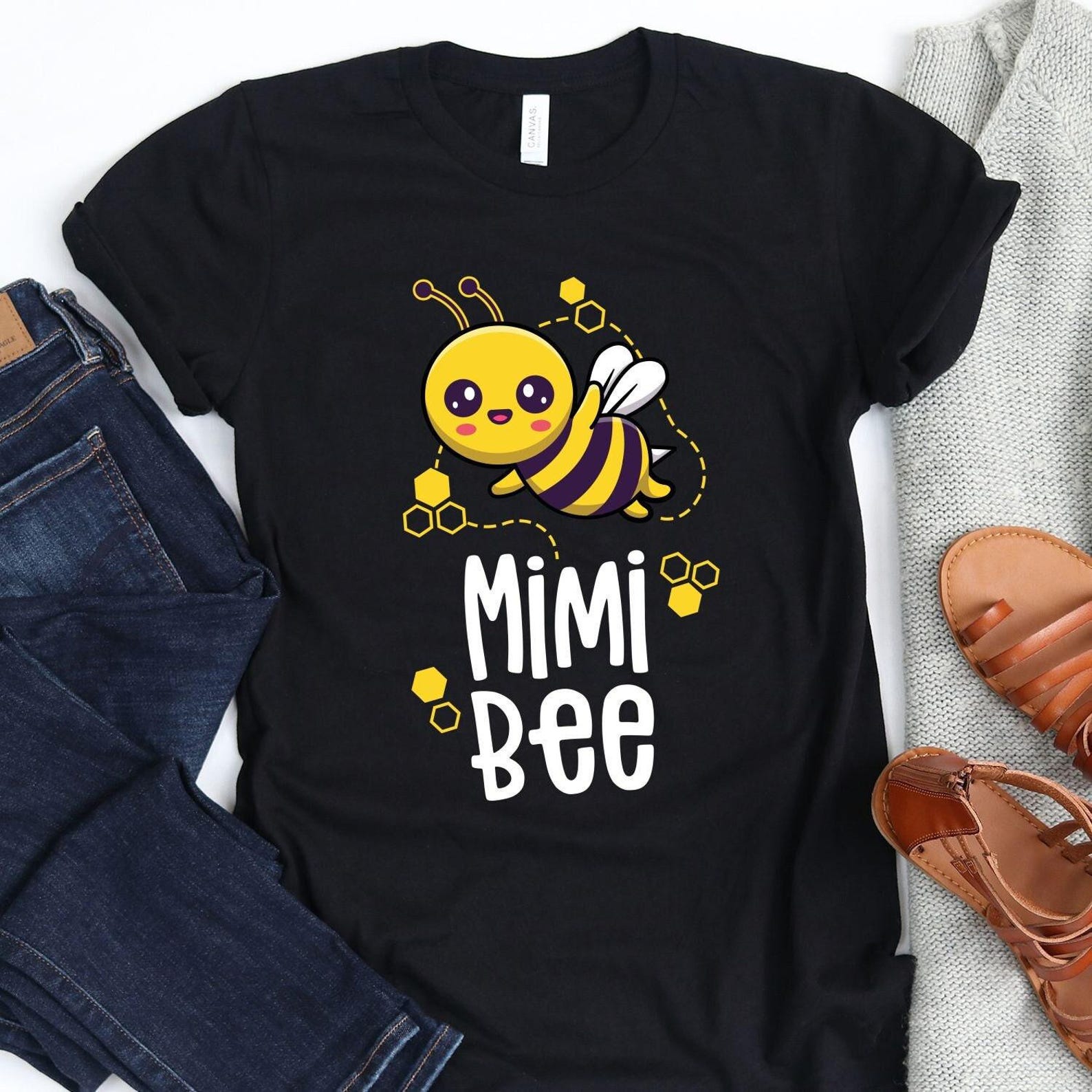 Mimi Bee T-shirt / Matching Family / Honey Bee Shirt / Grandma Bee ...