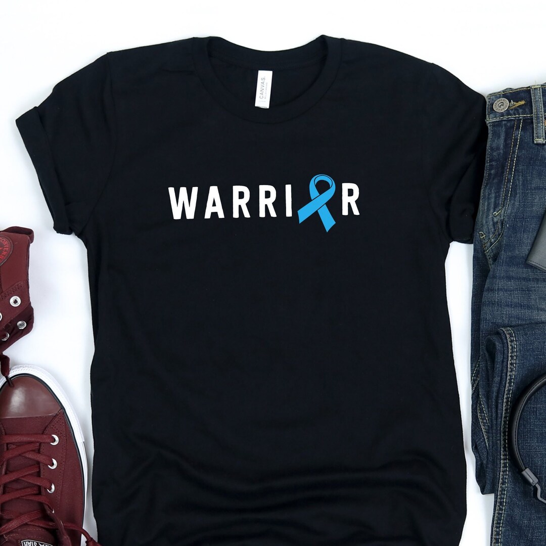 Warrior Shirt / Prostate Cancer Dad / Prostate Fighter / Light Blue ...