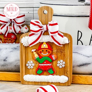 Fake Gingerbread Cutting Board, Fake Bakes for Tiered Tray, Christmas ...
