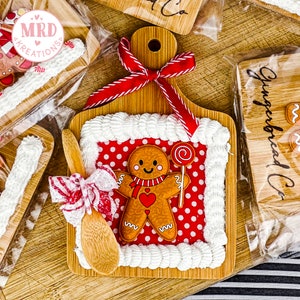 Fake Gingerbread Cutting Board, Fake Bakes for Tiered Tray, Christmas ...
