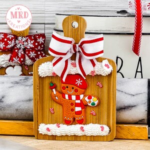 Fake Gingerbread Cutting Board, Fake Bakes for Tiered Tray, Christmas ...