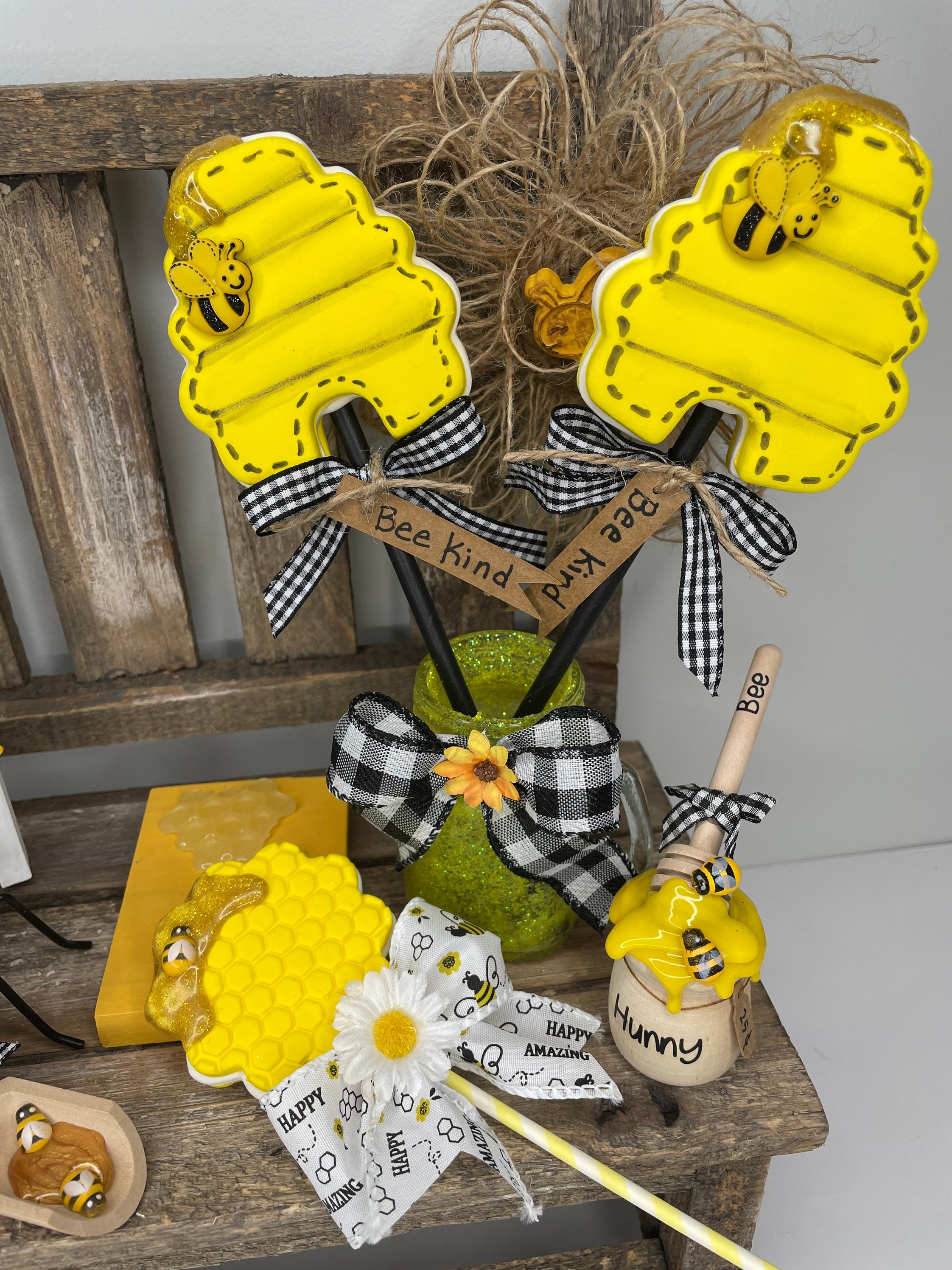 Fake Sweets Bee Decor Beehive Macaroon Honeycomb Macaroon - Etsy