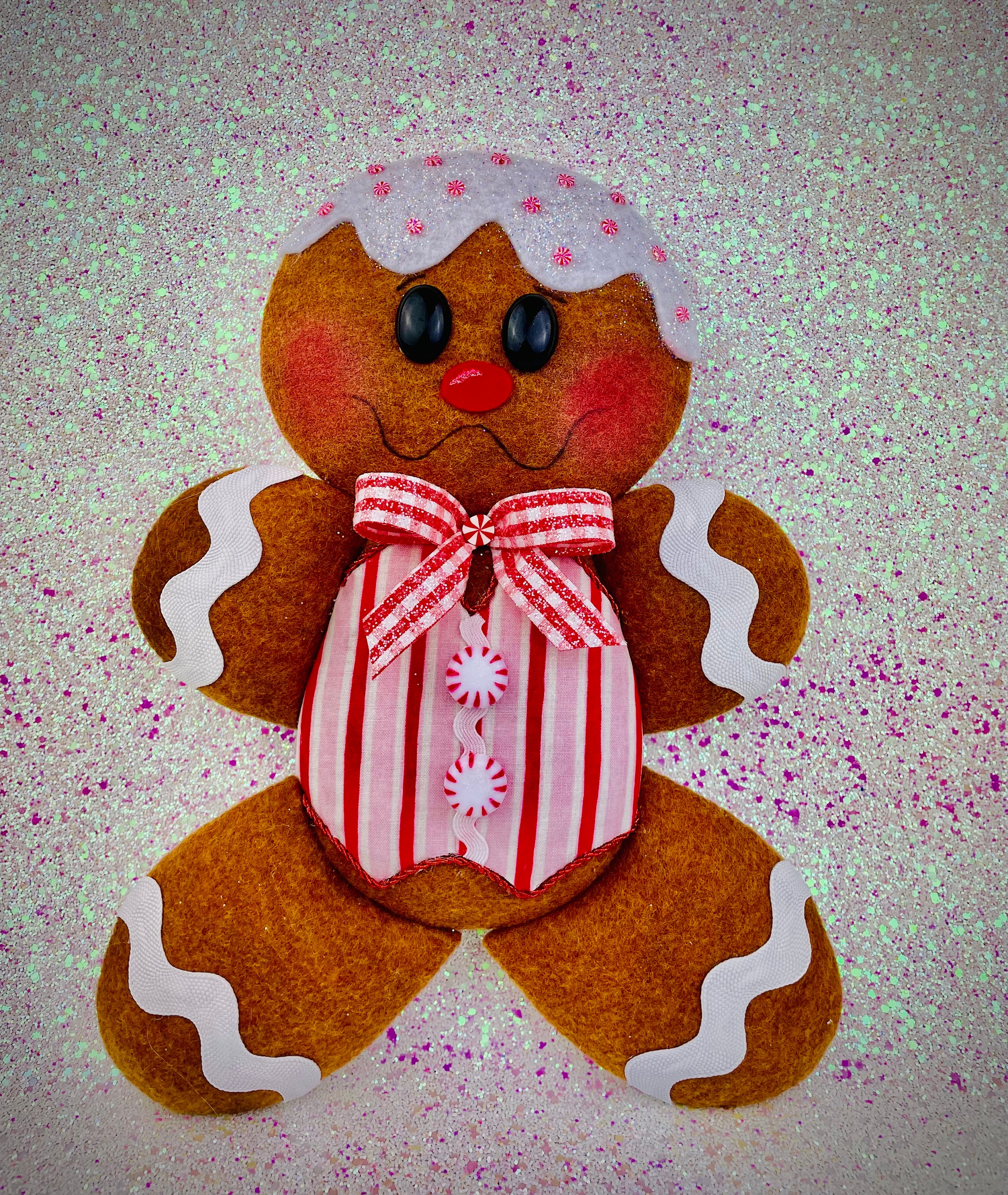 Gingerbread Wreath Attachment, Gingerbread Couple, Christmas Gingie ...