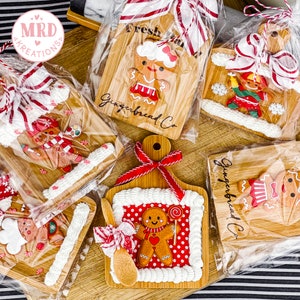 Fake Gingerbread Cutting Board, Fake Bakes for Tiered Tray, Christmas ...