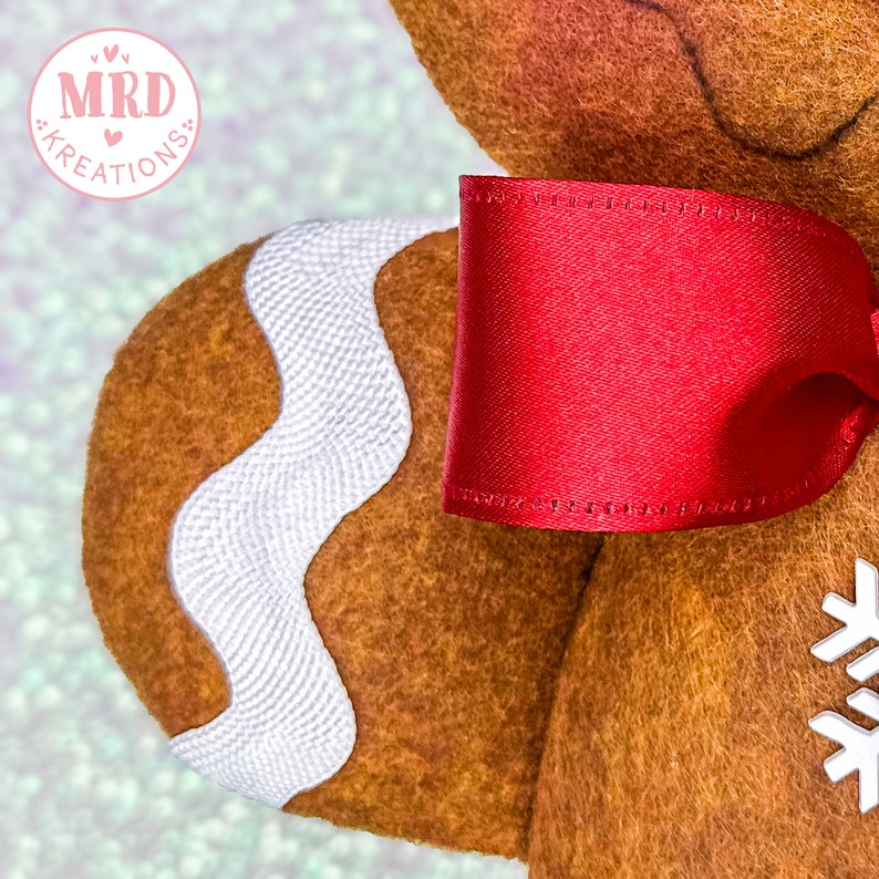 Gingerbread Wreath Attachment, Christmas Gingie Decor, Gingerbread ...