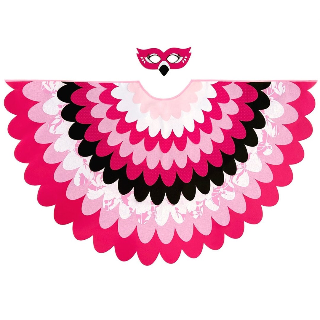 Bird Cape Girls Flamingo Costume for Kids With Wings and Mask - Etsy