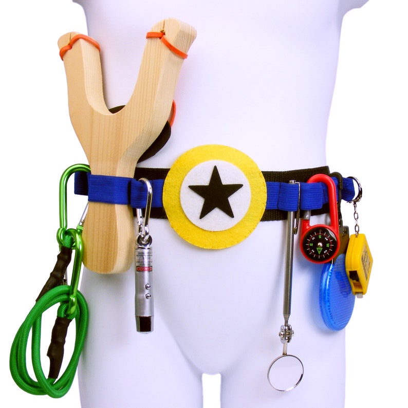 Kids Superhero Utility Tool Belt With Slingshot and Accessories - Etsy