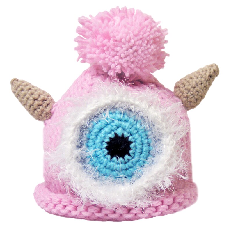 Crocheted Baby Monster Hat Knit Cap – A Playful Keepsake for Little ...