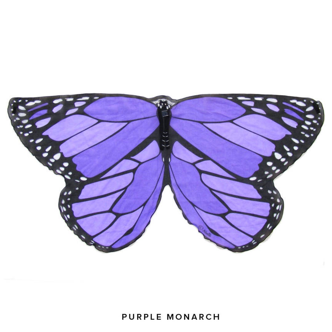 Child Girls Monarch Butterfly Wings Kids Butterfly Wing Cape Dress up ...
