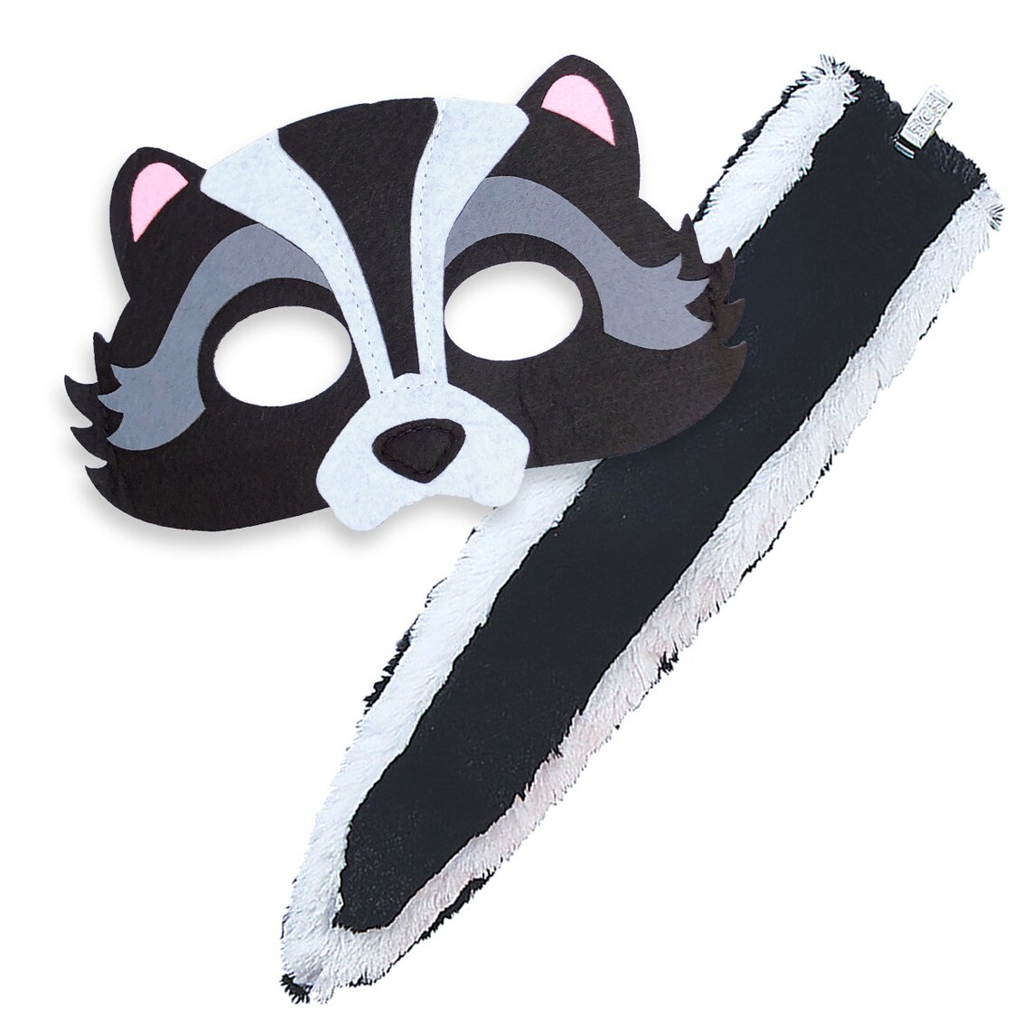 Kids Woodland Skunk Costume Girls Skunk Mask Tail Tutu Skirt Furry ...