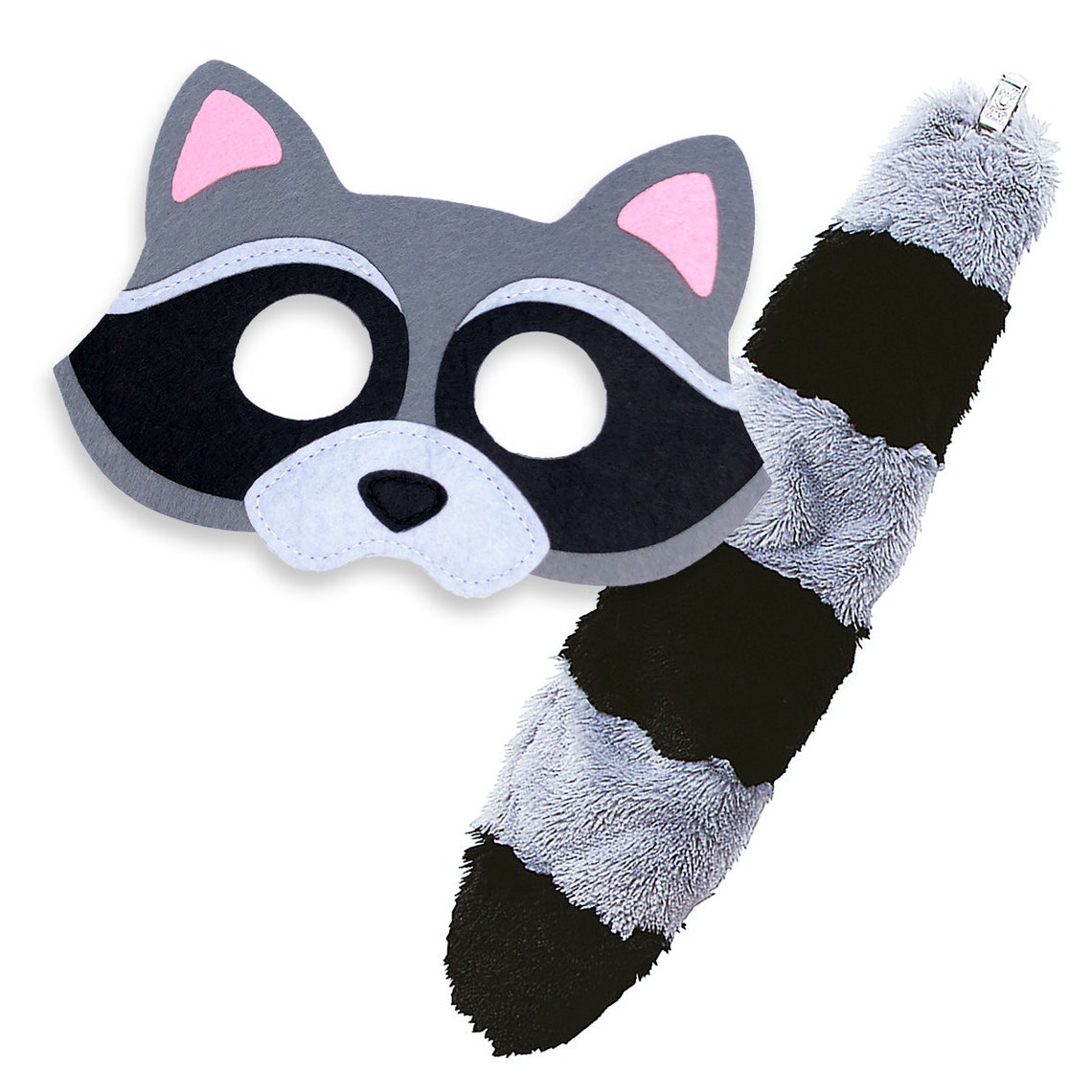 Kids Raccoon Costume Girls Woodland Critter Raccoon Mask Tail | Etsy