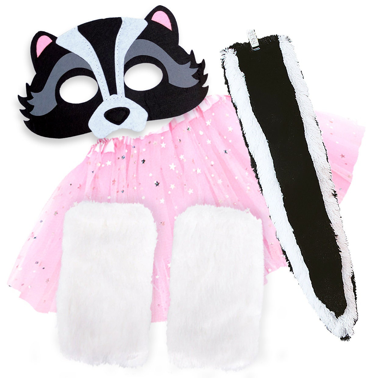 Kids Woodland Skunk Costume Girls Skunk Mask Tail Tutu Skirt - Etsy