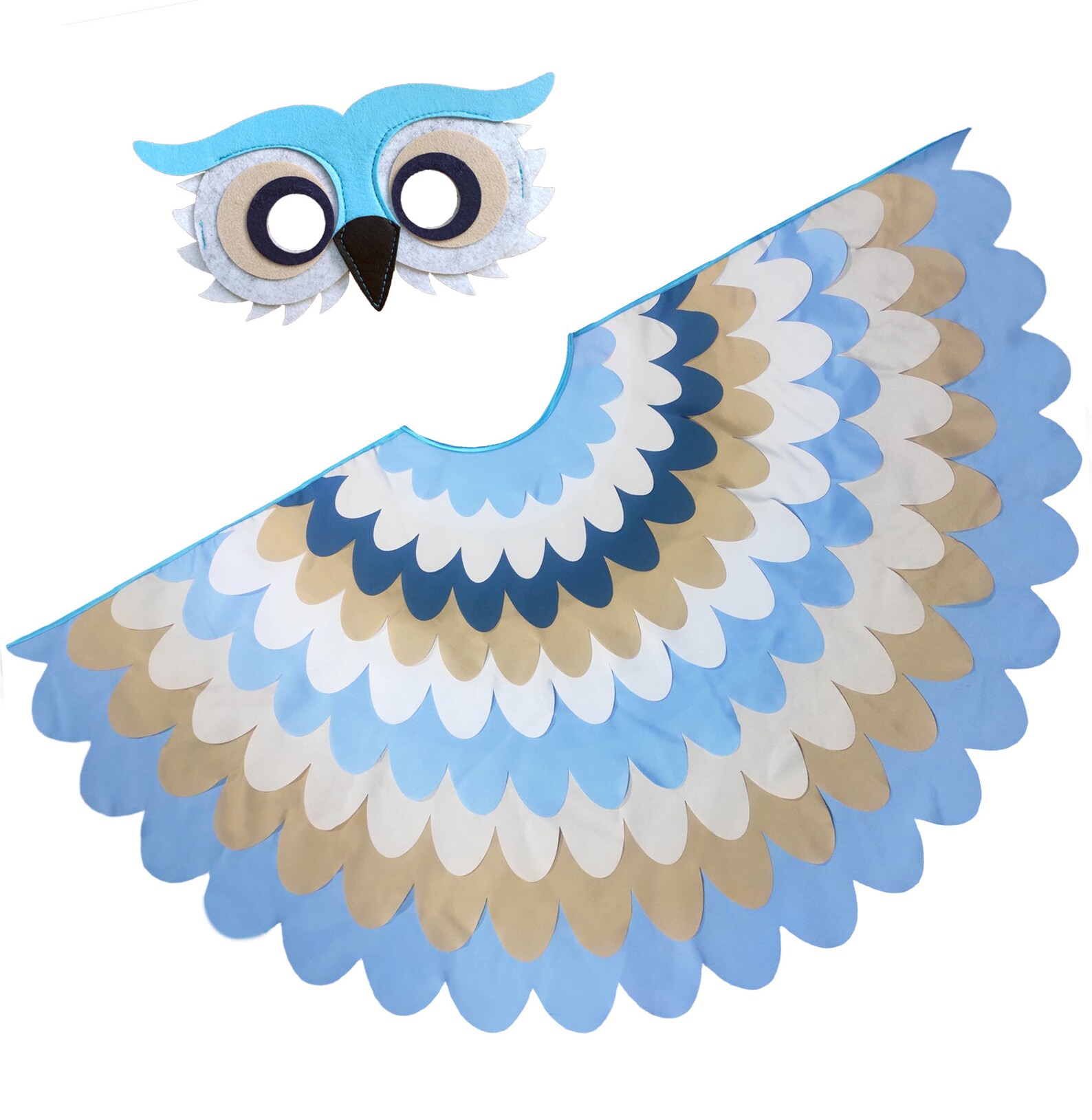Boys Blue Bird Cape Kids Owl Costume With Bird Wings and Mask - Etsy