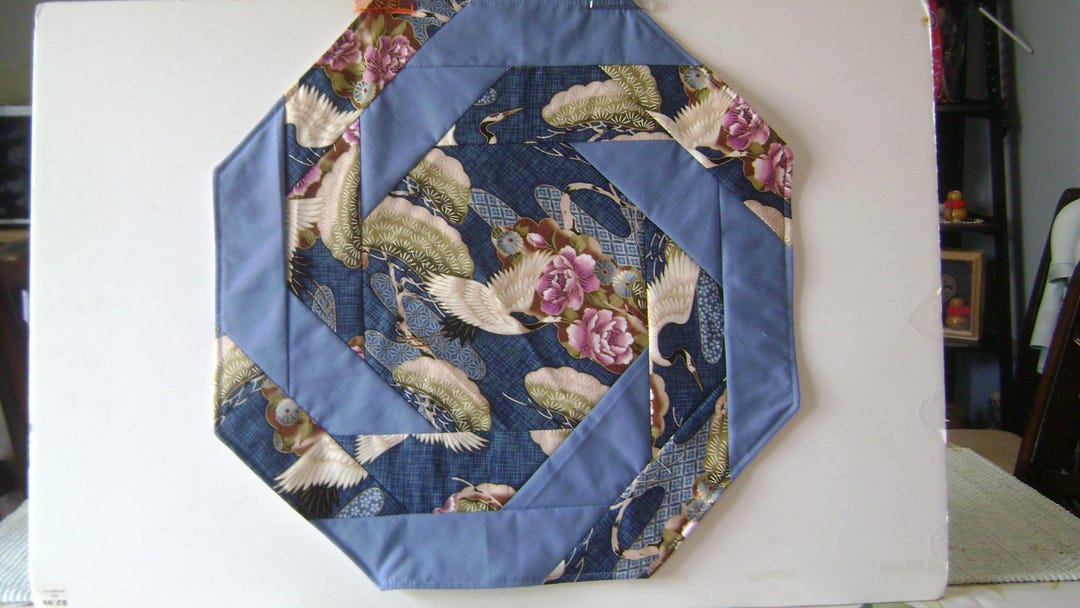Asian Octagon Design Table Topper Set - Etsy