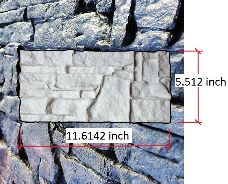 Original Silicone Stamp Vertical Stamped Concrete Decorative Ledgestone ...