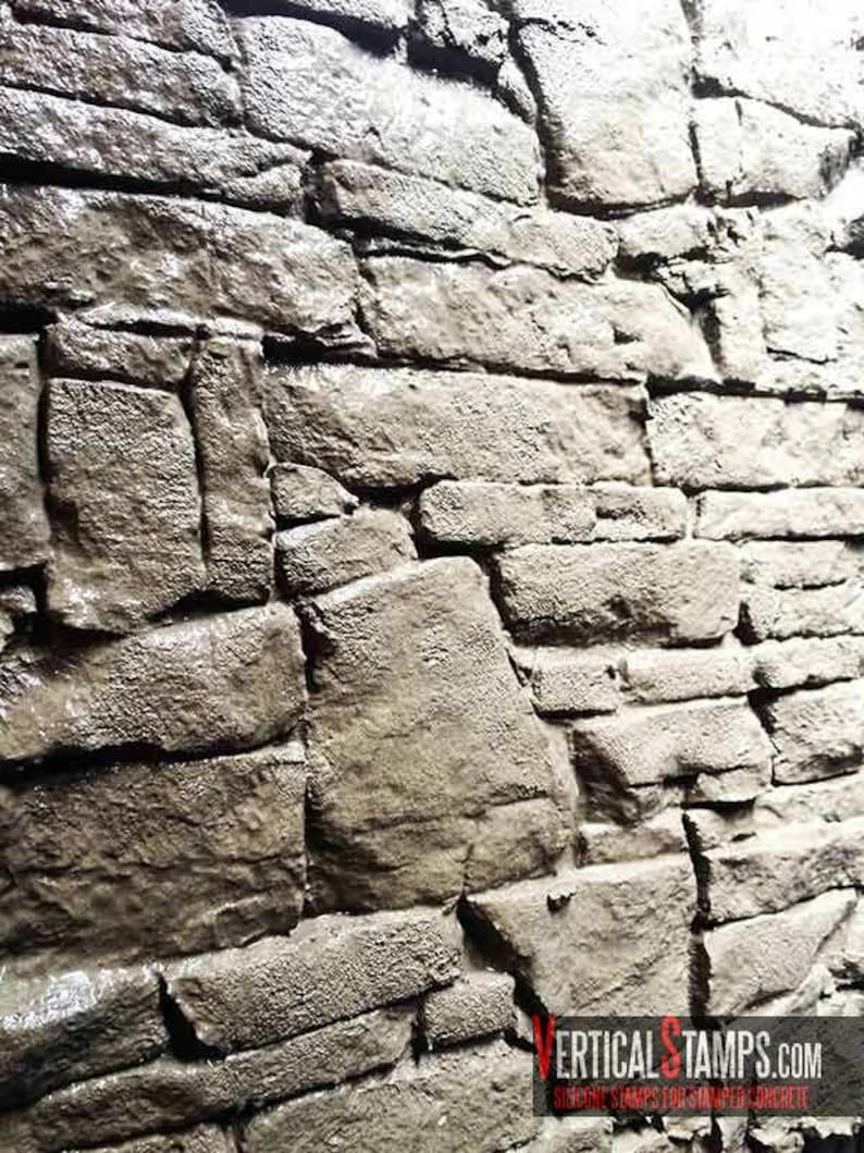 Original Silicone Stamp Vertical Stamped Concrete Decorative Ledgestone ...
