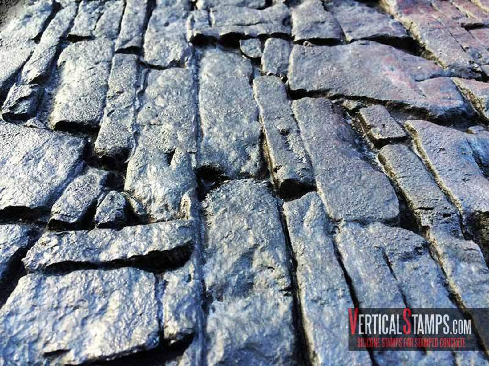 Original Silicone Stamp Vertical Stamped Concrete Decorative Ledgestone ...