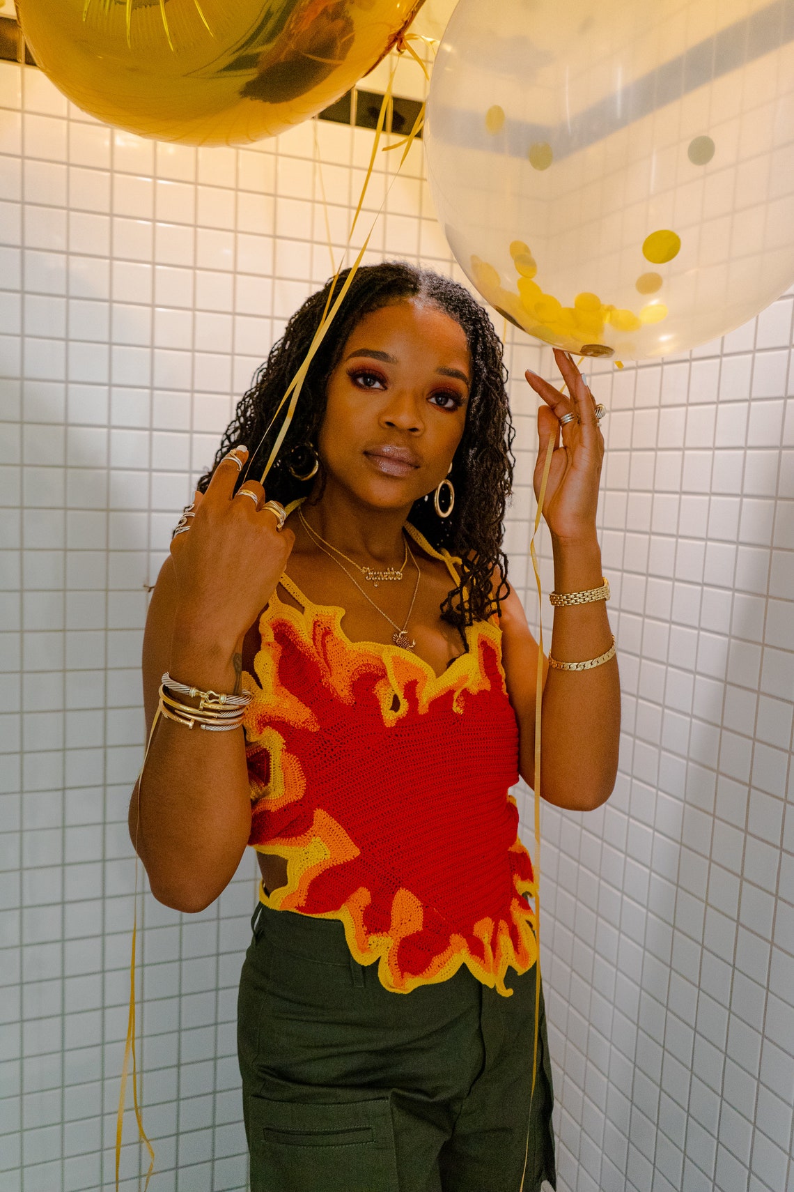 Fire Flames Crochet Halter Top - Etsy