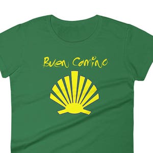 Camino de Santiago T Shirt Compostela Spain Women's Buen | Etsy
