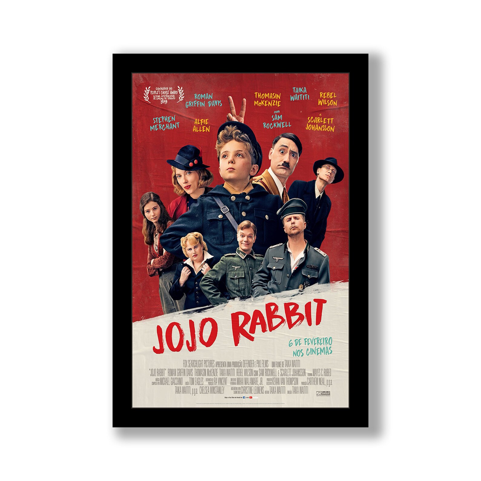 Jojo Rabbit 11x17 Framed Movie Poster - Etsy