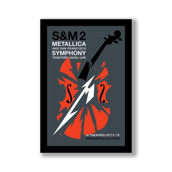 Metallica Framed Poster - Etsy