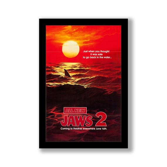 Jaws 2 11x17 Framed Movie Poster - Etsy