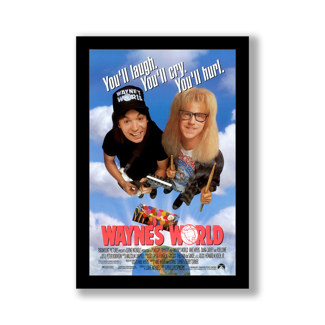 Wayne's World 11x17 Framed Movie Poster - Etsy