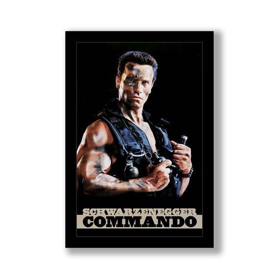 Commando 11x17 Framed Movie Poster - Etsy