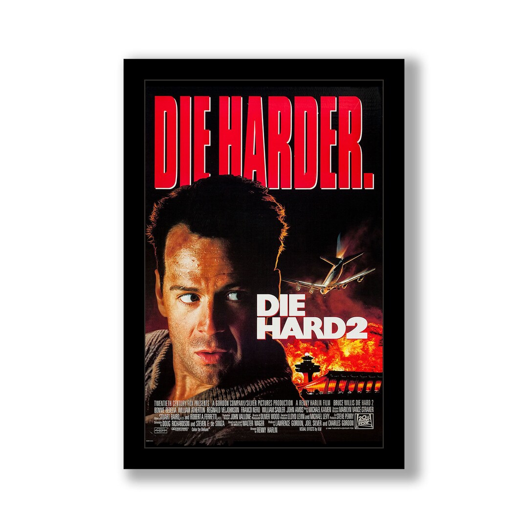 Die Hard 2 11x17 Framed Movie Poster - Etsy