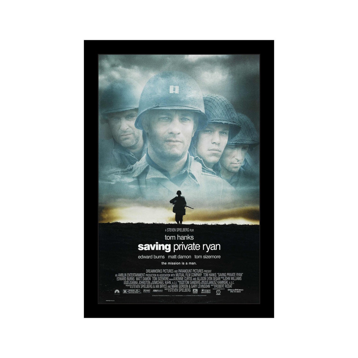 Saving Private Ryan 11x17 Framed Movie Poster | Etsy