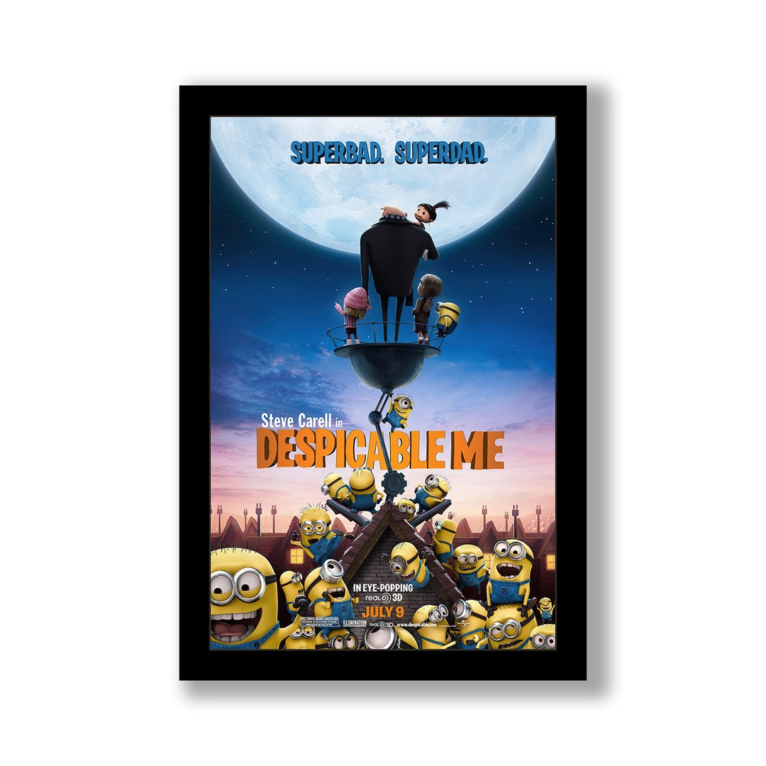 Despicable Me 11x17 Framed Movie Poster - Etsy