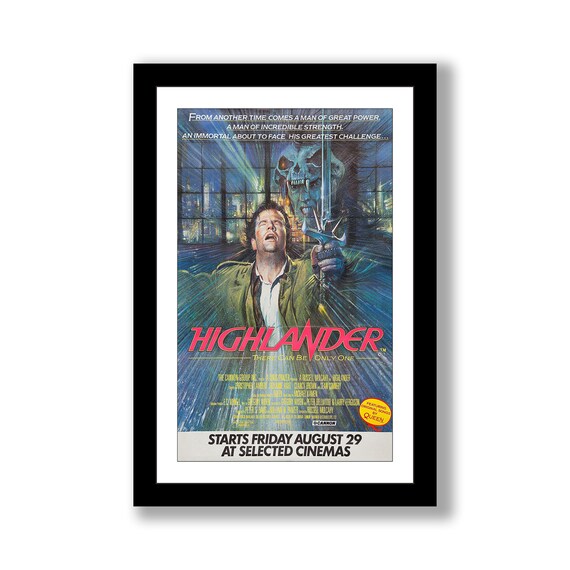 Highlander 11x17 Framed Movie Poster - Etsy