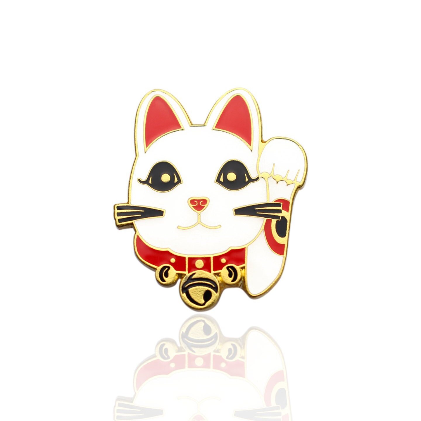 Lucky Money Cat Maneki Neko Pin Enamel Pin Lapel Pin - Etsy
