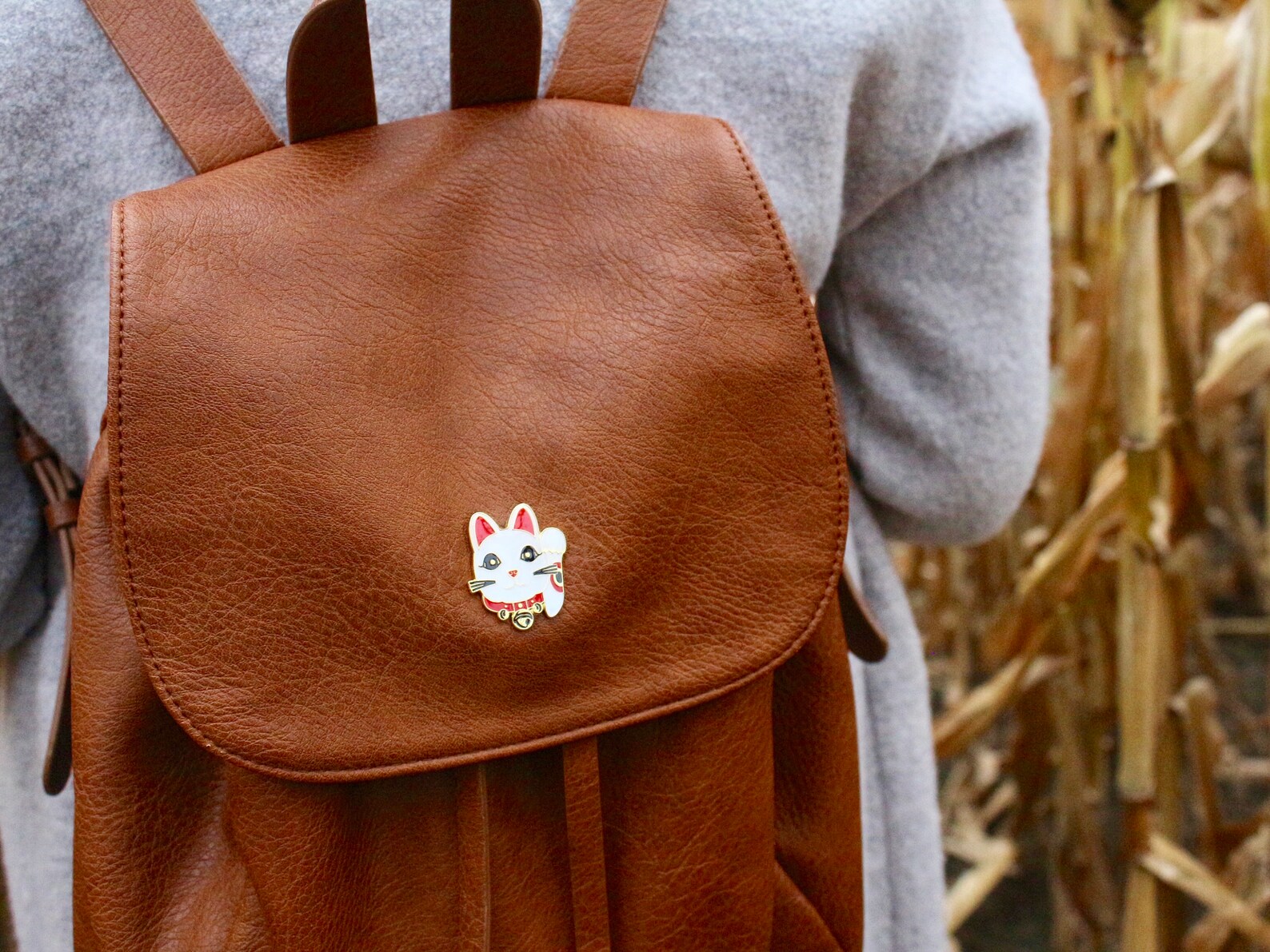 Lucky Money Cat Maneki Neko Pin Enamel Pin Lapel Pin - Etsy