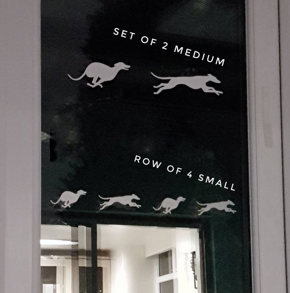 SIGHTHOUND STICKERS Whippet Decals Greyhound Safety Stickers | Etsy