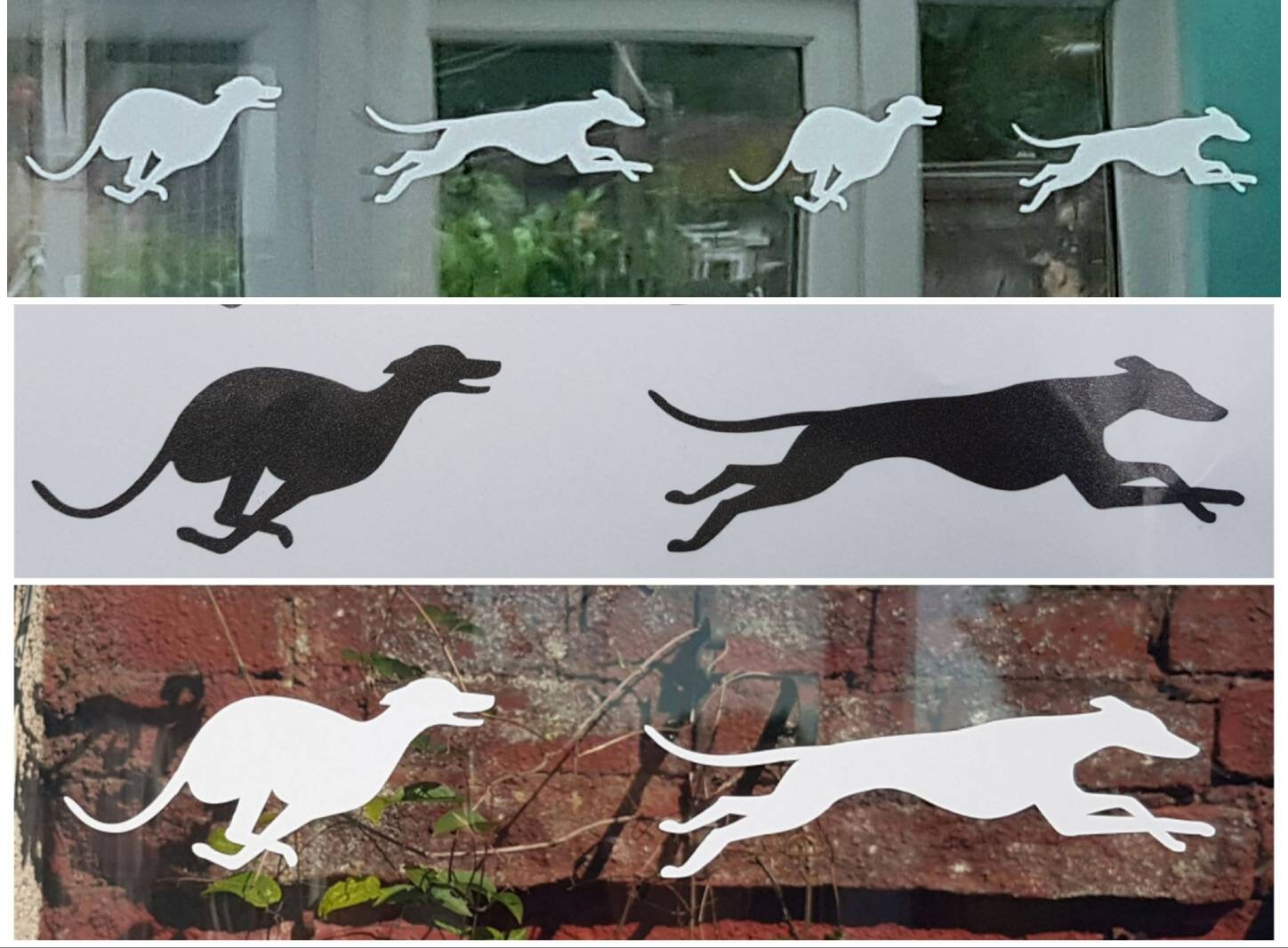 SIGHTHOUND STICKERS Whippet Decals Greyhound Safety Stickers | Etsy