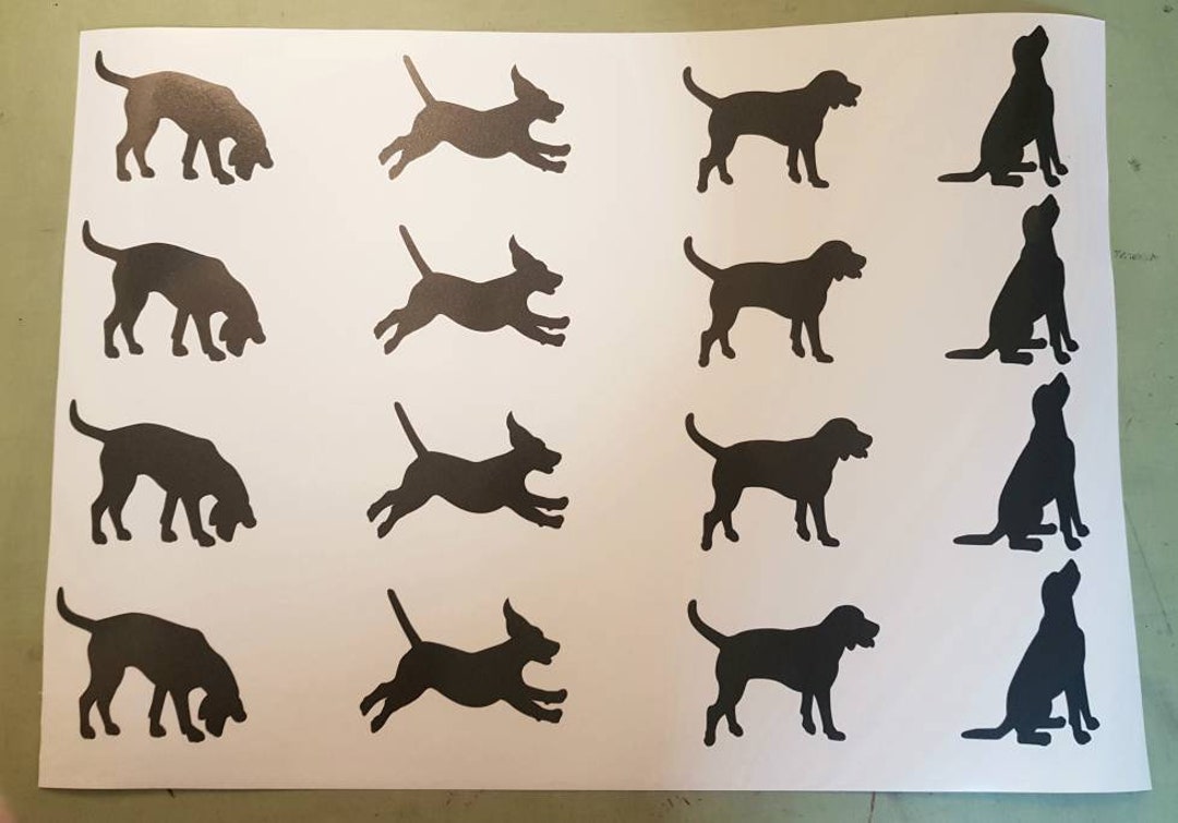 BEAGLE STICKERS / Glass Safety Window Decals, Premium Beagle Car ...