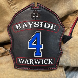 Firefighter Helmet Shield/leather Helmet Shield/personalized ...