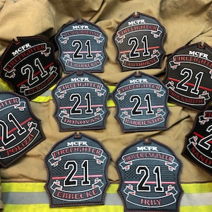 Firefighter Helmet Shield/leather Helmet Shield/personalized ...