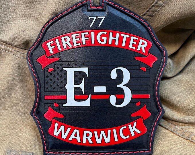 Leather Helmet Shields Custom Fire Department Helmet Shields - Etsy