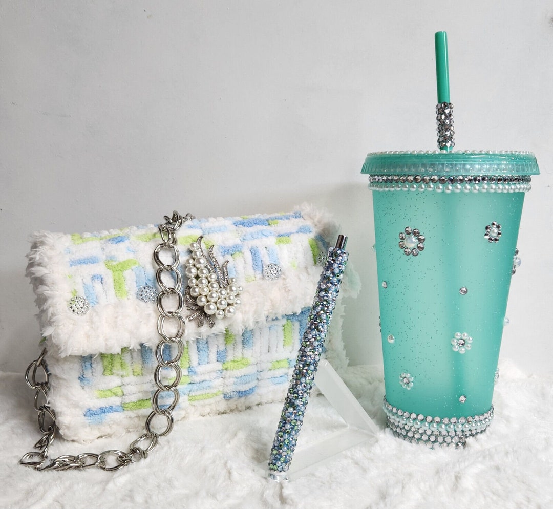 Handmade Plastic Canvas Purse, Pen, Tumbler - Etsy